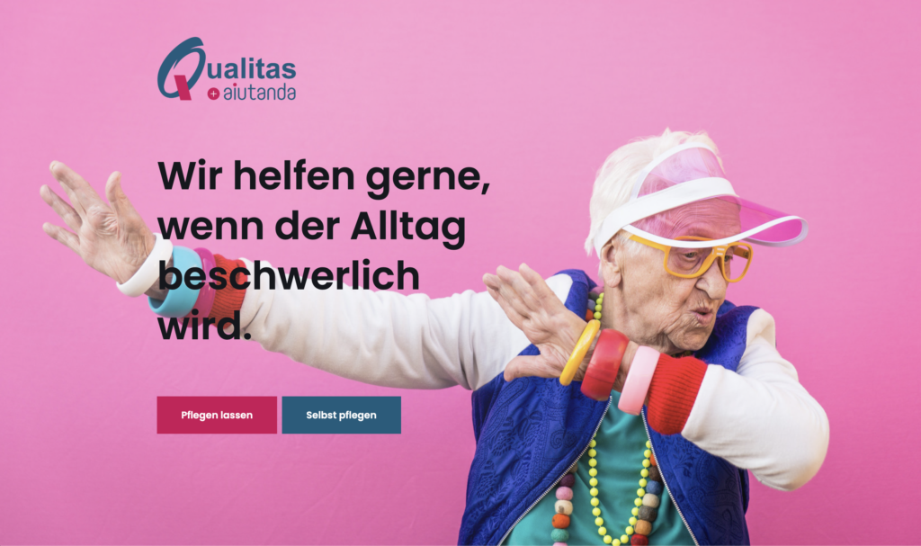 Das sind wir: Pflegedienst Qualitas + aiutanda